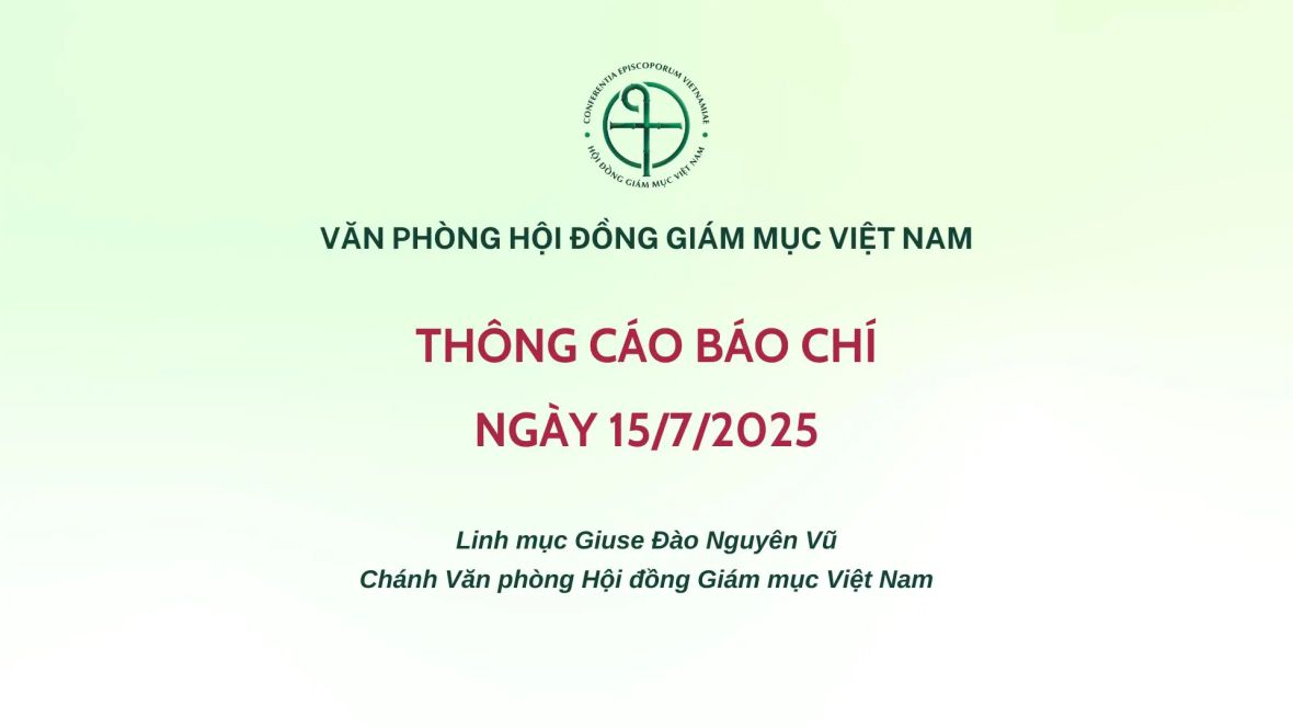 Thông cáo báo chí của Văn phòng HĐGMVN